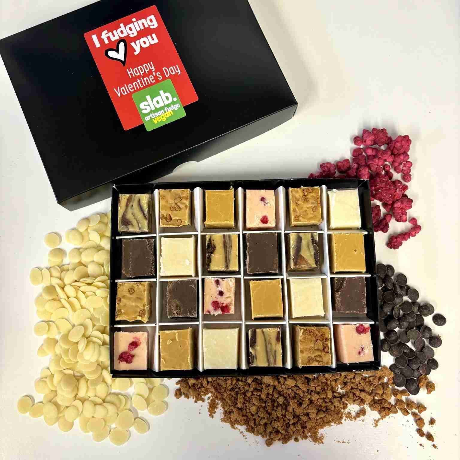 Valentine’s Lover’s Taster Fudge Box - Vegan - Slab Artisan Fudge